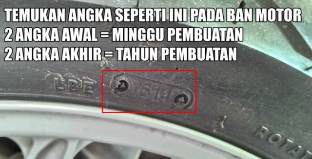 cara cek kondisi & umur pada ban motor – Kursus Korter